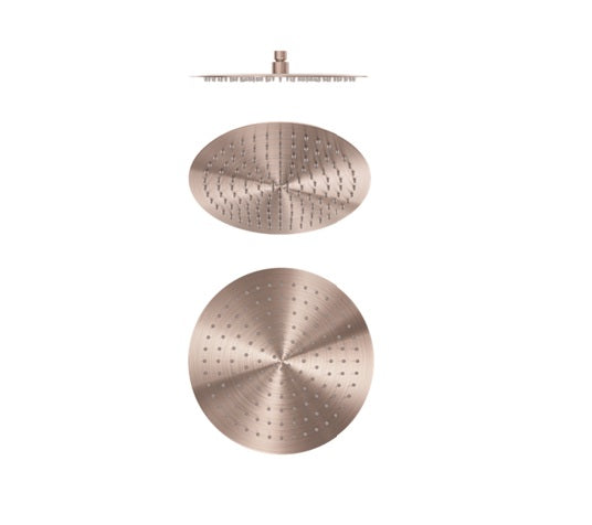 Nero Zen Stainless Steel 316 Round Rain Shower Brushed Bronze- Product ...