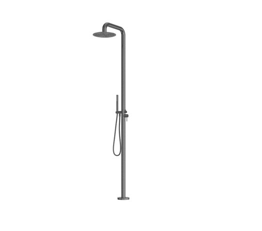 Nero Zen SS316L Outdoor Freestanding Shower Column Graphite NR162205aGR