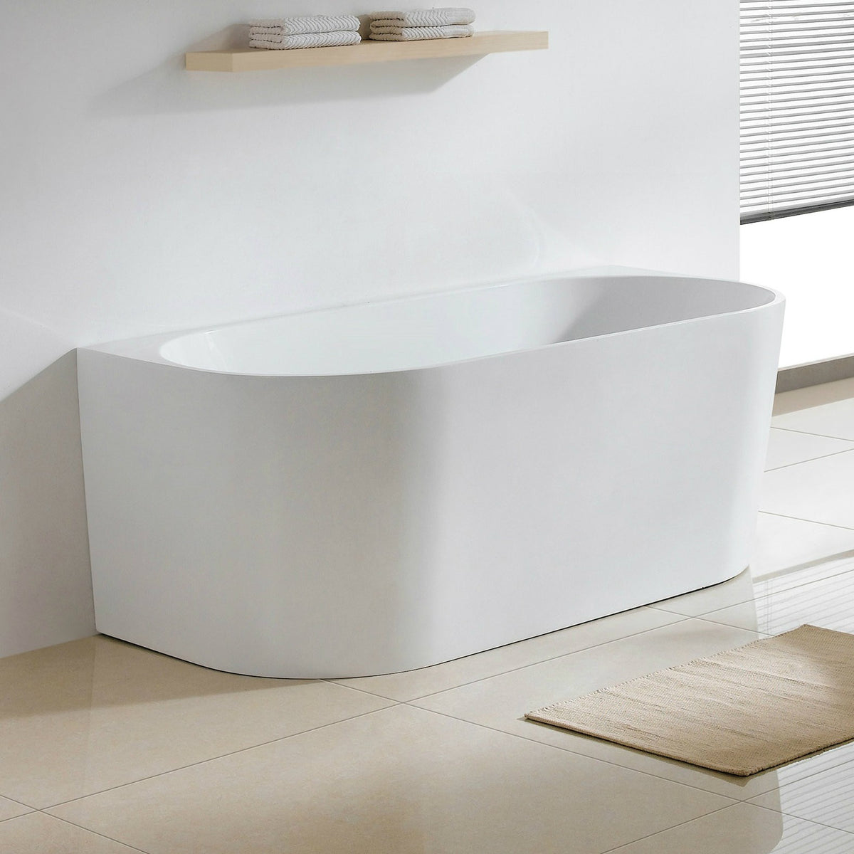 MODA ADORA Freestanding Bath 8mm Thick Acrylic Gloss - Product Code: ST23C