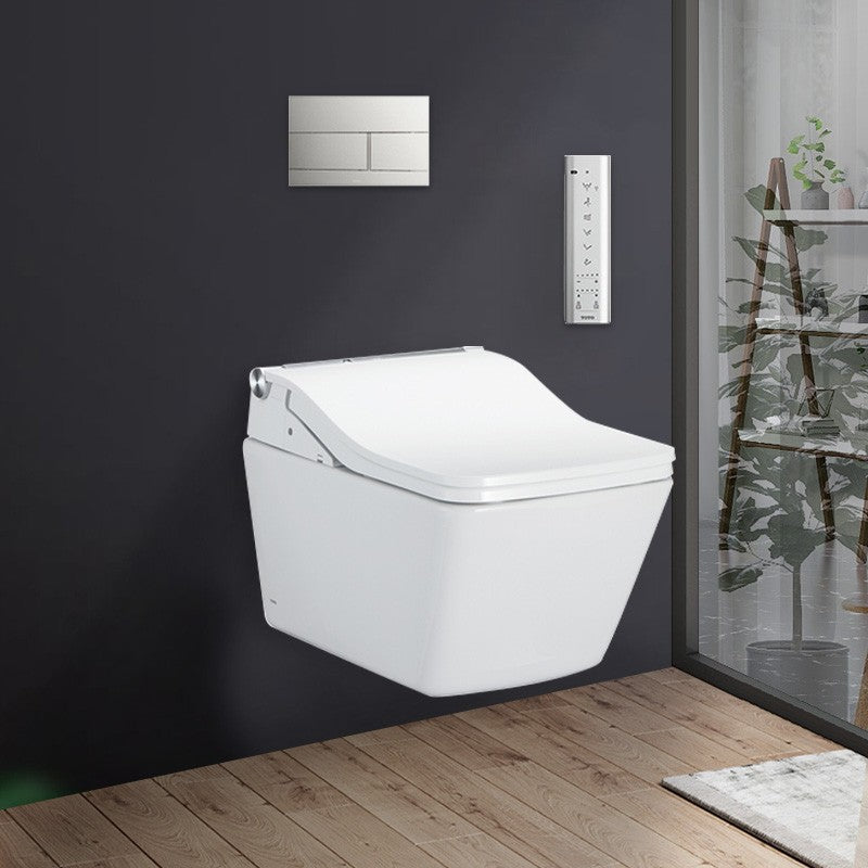 TOTO Wall Hung Toilet & SW Washlet Square with Remote Control & Inwall ...
