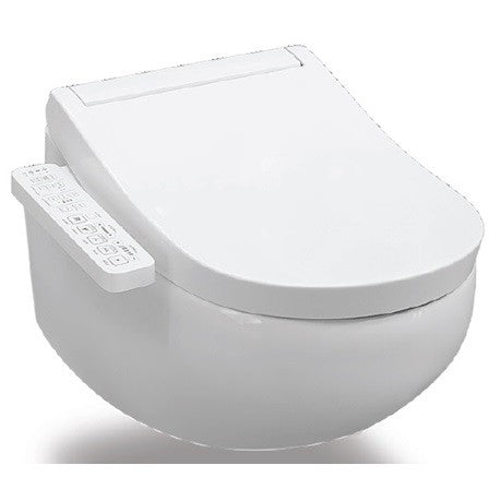 TOTO Hayon Wall Hung Pan Compact Ceramic Gloss with S2 Washlet Onboard ...